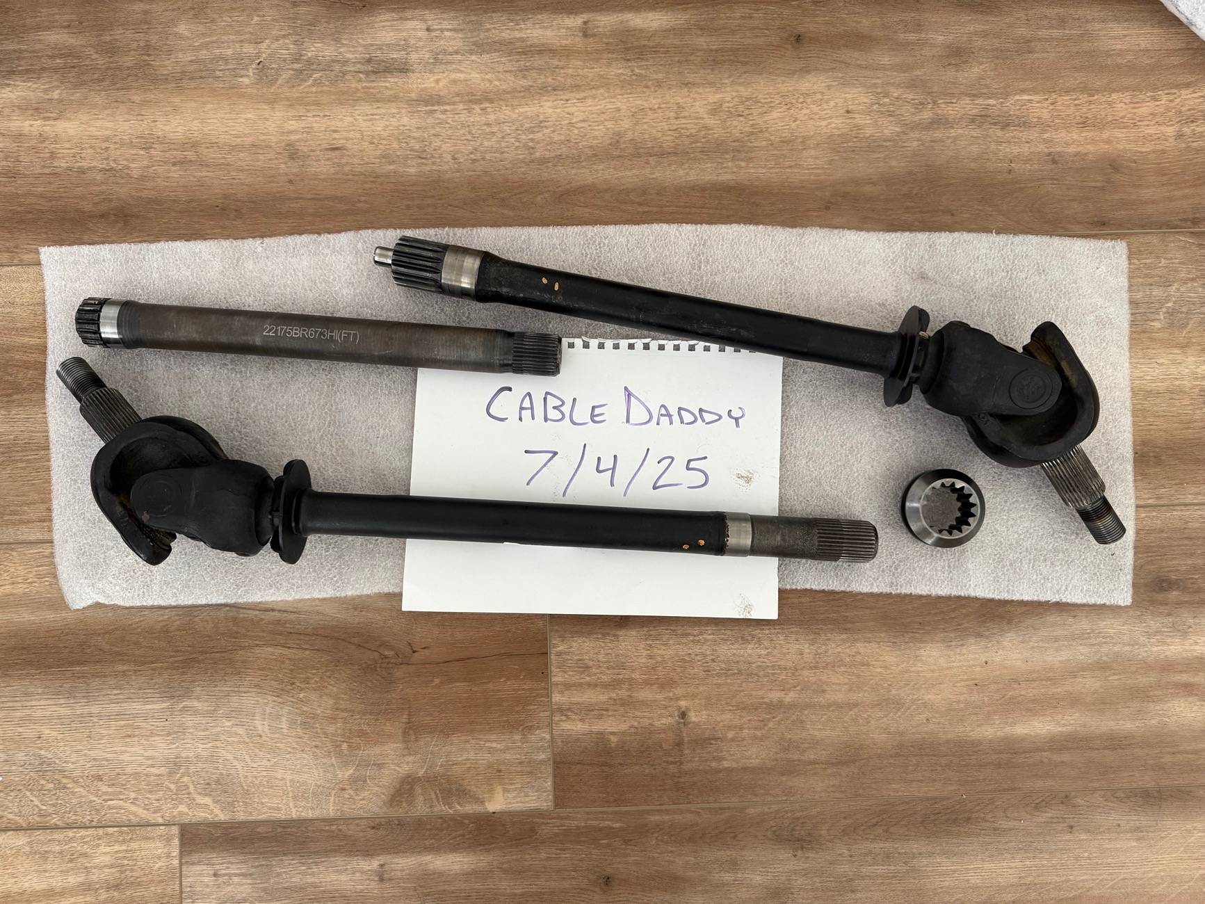California - Rubicon axle shafts & Metalcloak Rear Diff Cover & Skid ...