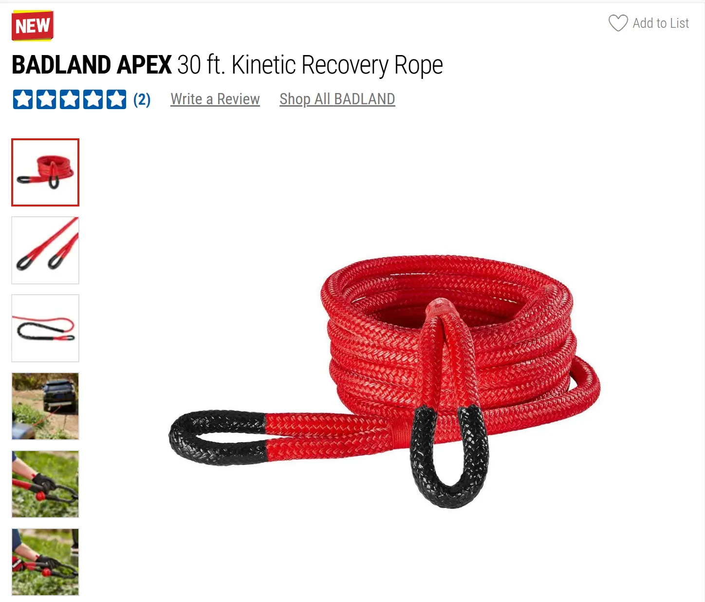 Badland Kinetic Rope | Jeep Wrangler Forums (JL / JLU) -- Rubicon, 4xe ...