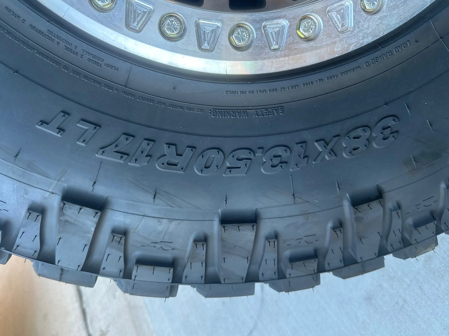 Texas - Dirty Life Enigma Race 17x9 -38mm 5x127 Beadlock Rims and Nitto ...