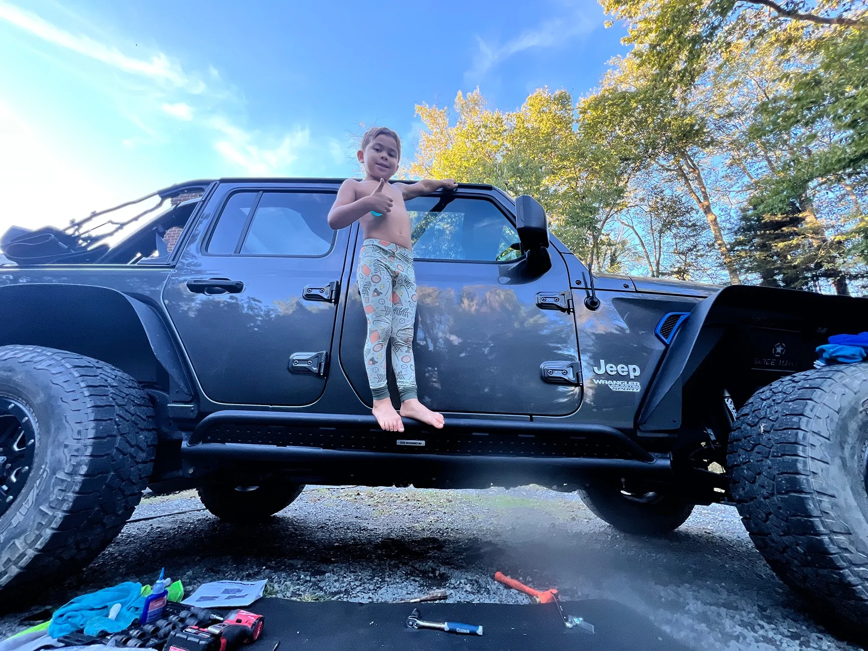 Guess I’ll be the guinea pig… Go Rhino frame mount sliders | Jeep ...