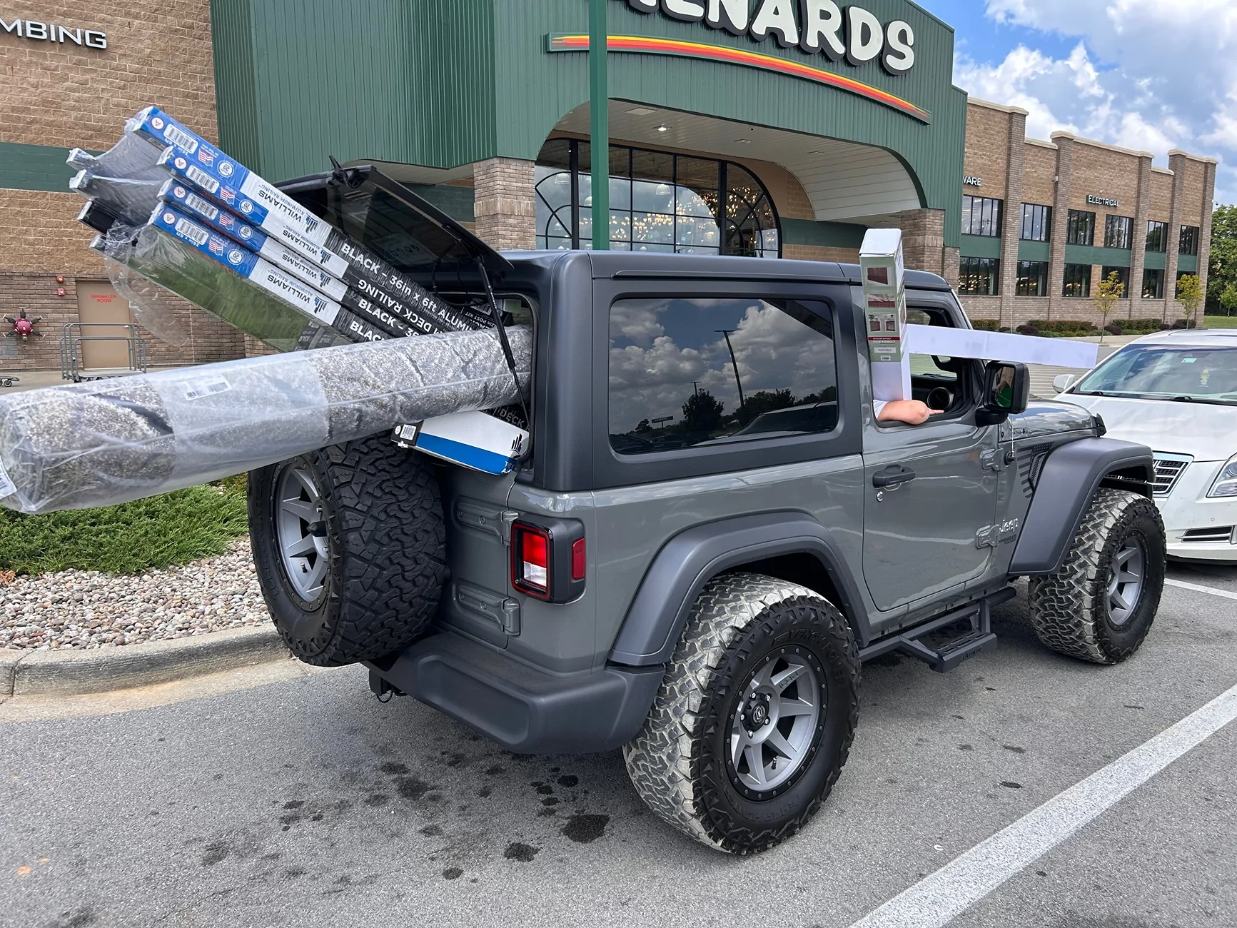 Humiliated JL. I took it to Menards as a plot to not buy too much with ...