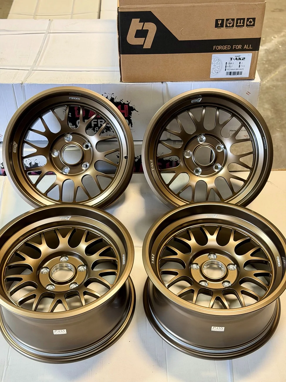 California - F.S. Titan-7 T-AK1 and T-AK2 17" Forged Wheels, Light ...