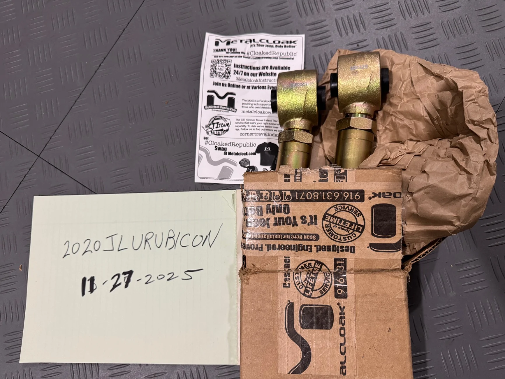 Indiana - FS: Metalcloak Front Lower Control Arms BRAND NEW!!! | Jeep ...