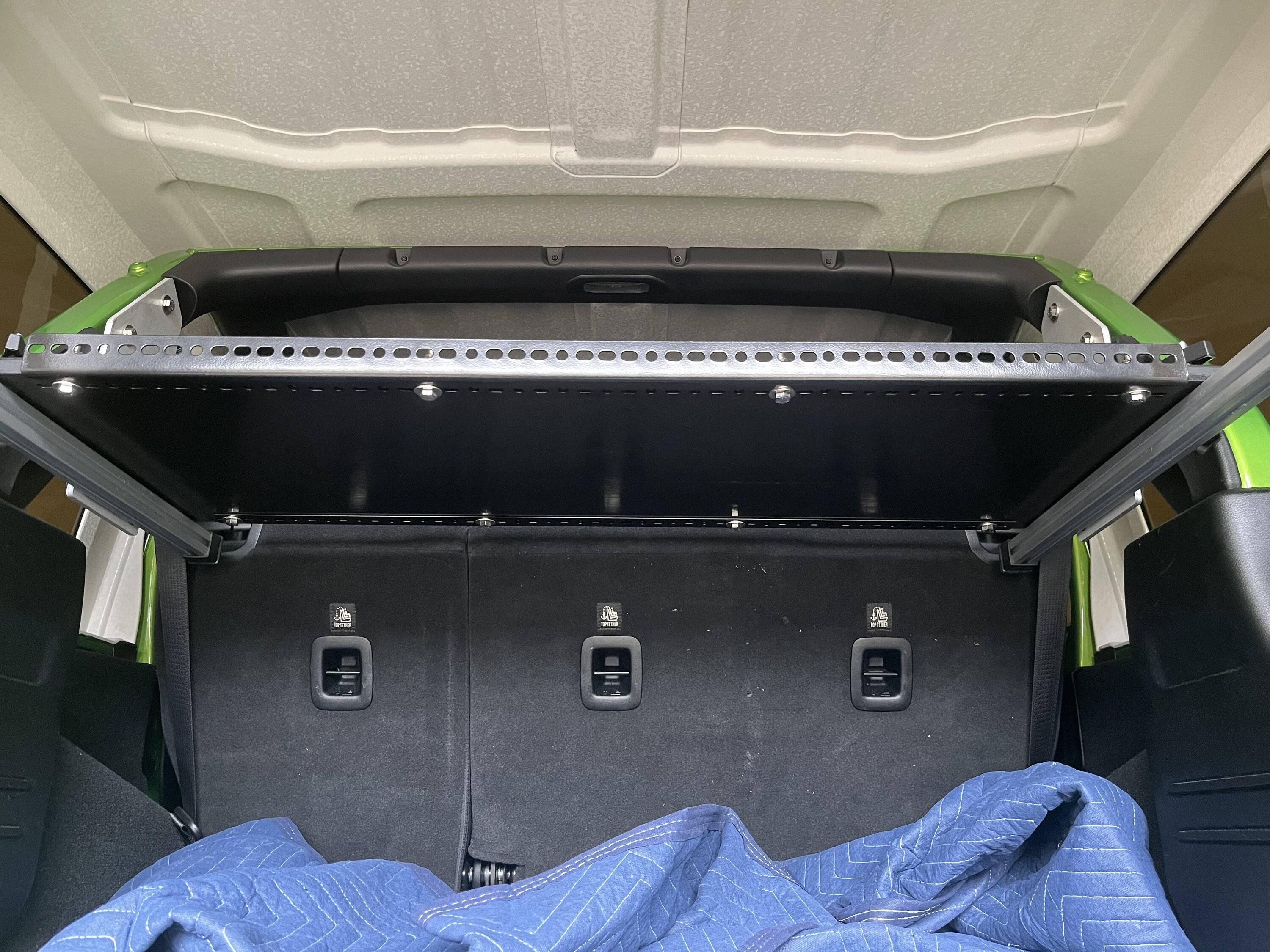 DIY Adjustable Height Rear Storage Rack & Shelf (Not bolted to hardtop ...