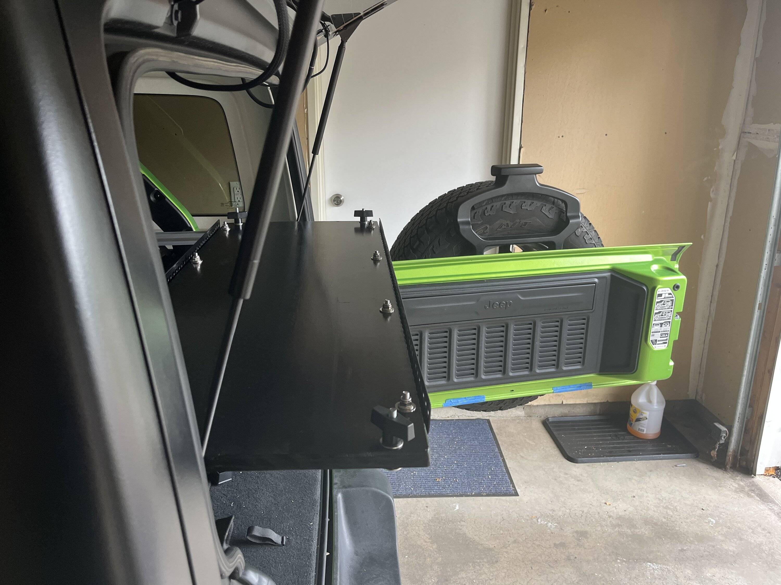 DIY Adjustable Height Rear Storage Rack & Shelf (Not bolted to hardtop ...