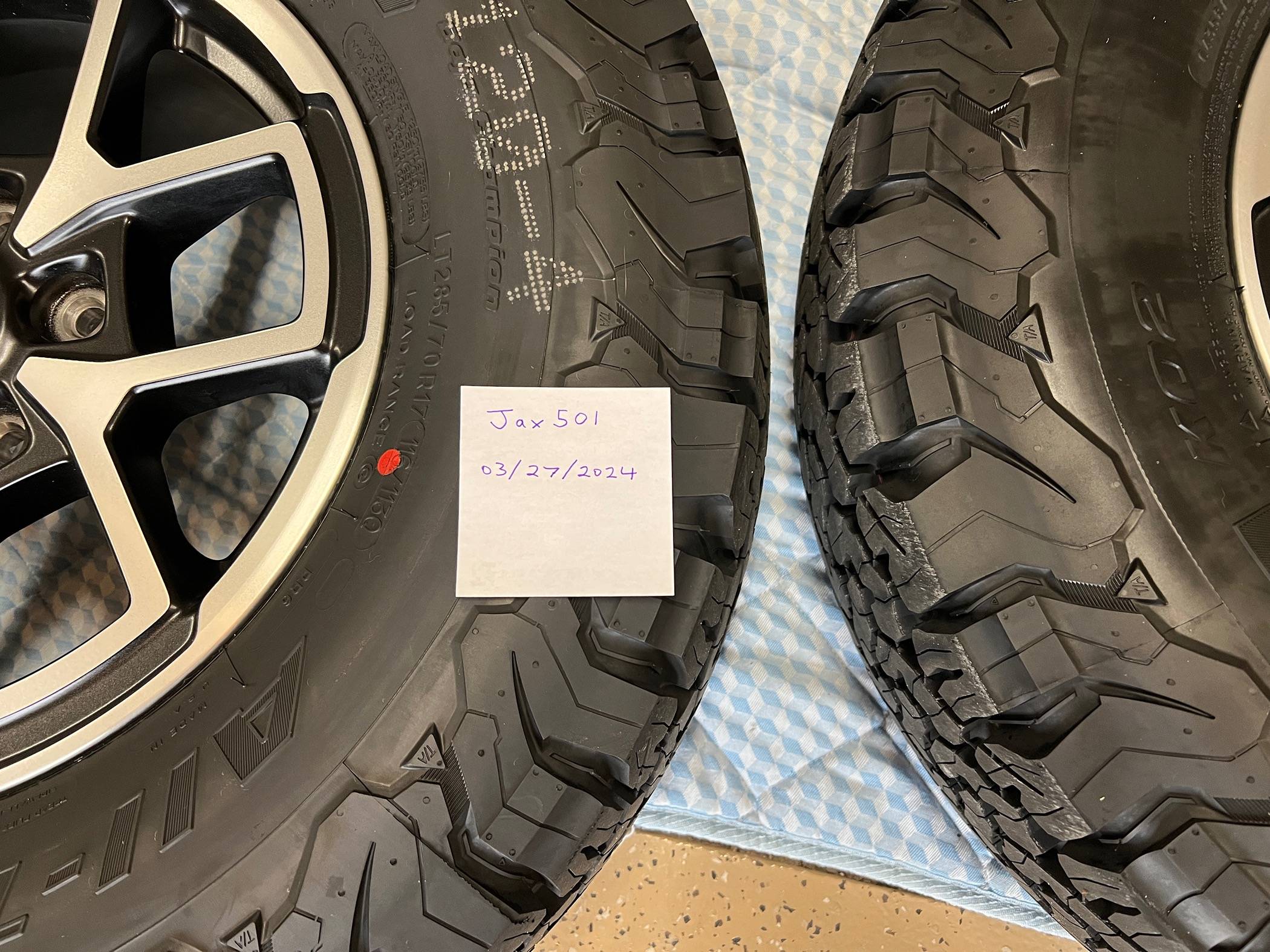 Florida - FS: 2024 Rubicon Take-Off Wheels & Tires (5), with OEM TPMS ...