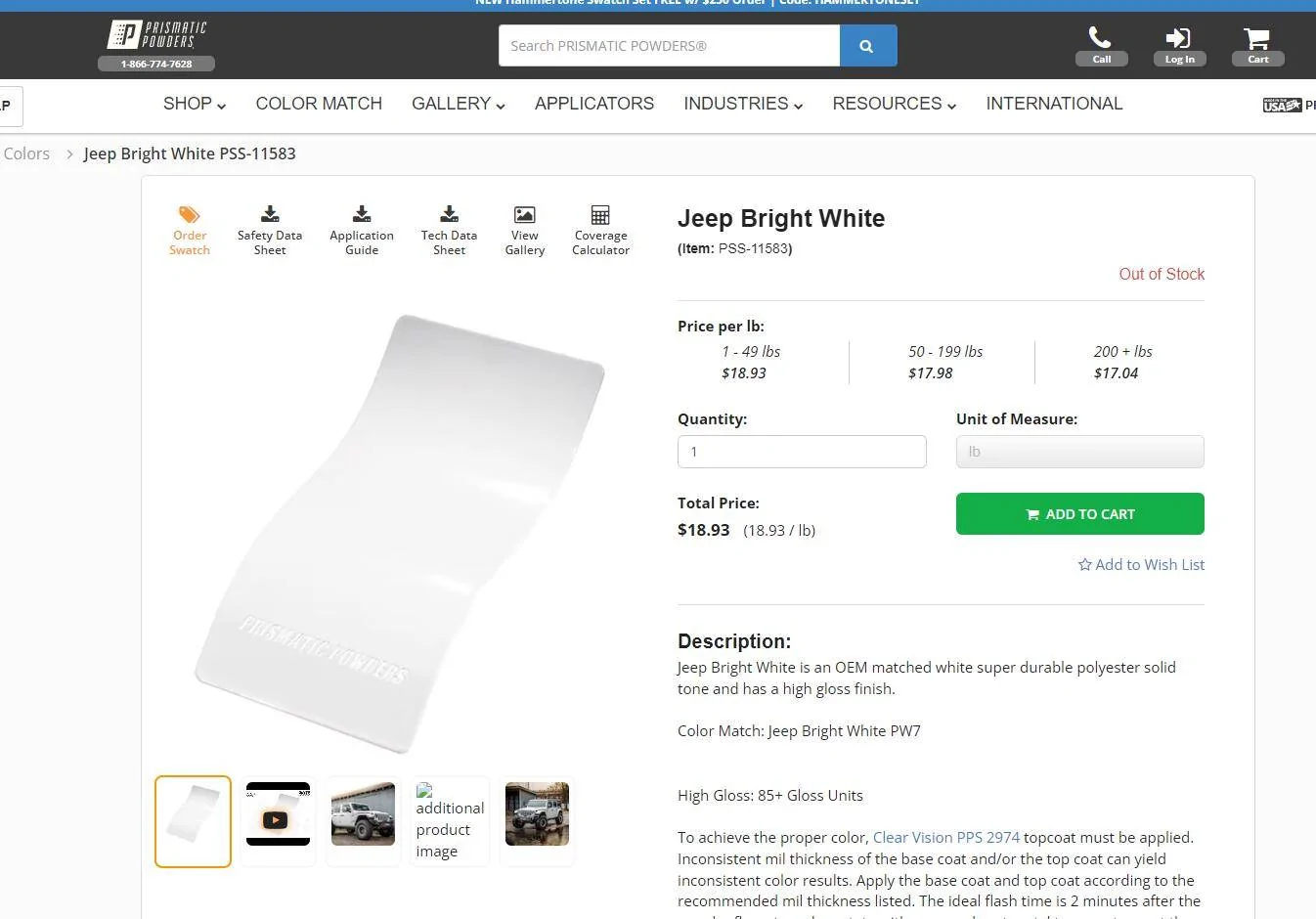 Powder coating snow cone white? With Bright white... (GEN RIGHT metal ...