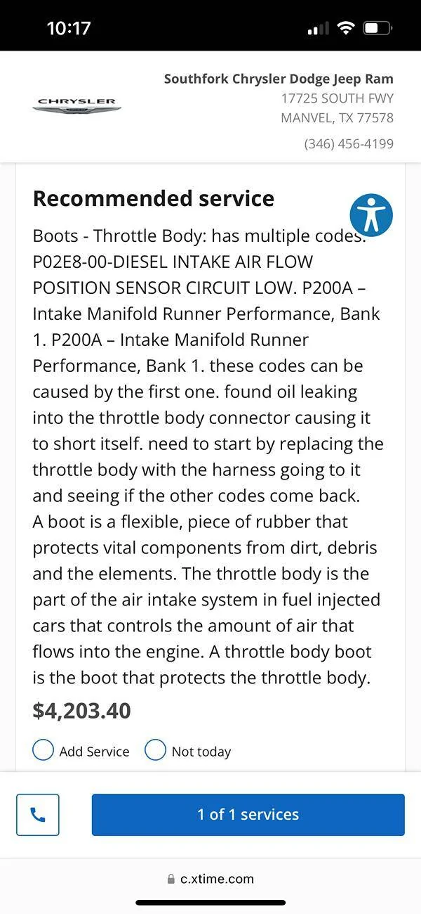 Trouble Code P02E8: Intake AirFlow ‘A’ Position Sensor Circuit Low ...