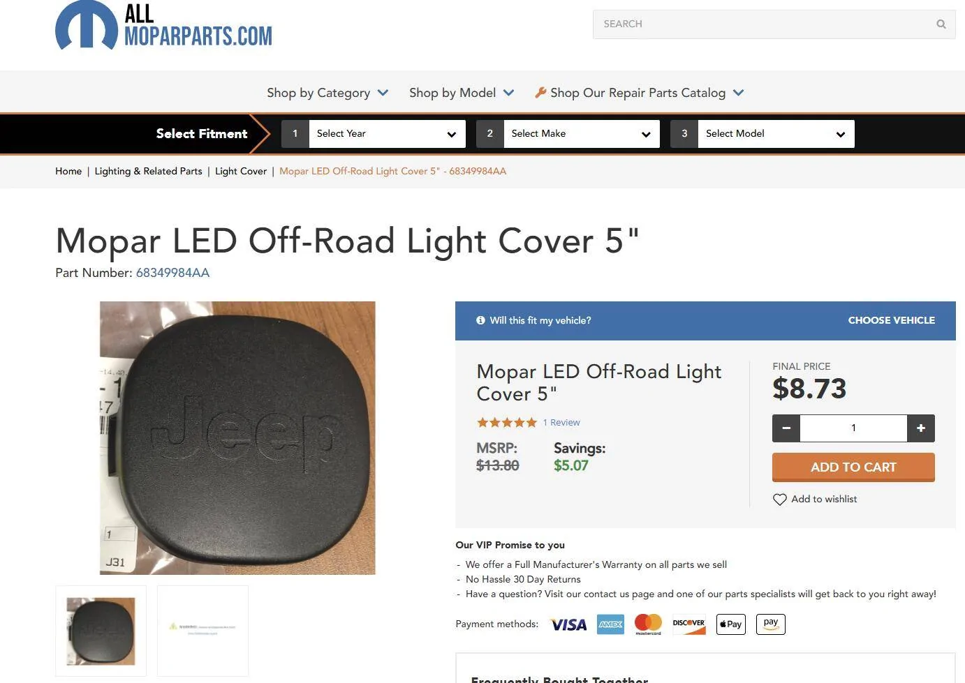 Mopar light bar 82216457AC (or 82216457AB) - What's included? | Jeep ...
